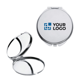 Metal pocket mirror, double side | From £1.38