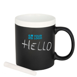 Ceramic chalkboard mug with chalk, 330 ml | From £2.18